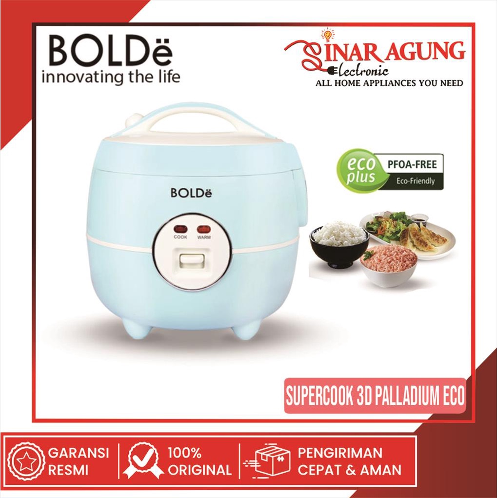 Jual [COD] RICE COOKER / MAGIC COM BOLDE SUPERCOOK 3D PALLADIUM ECO (1 ...