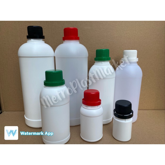 Jual botol agro 50ml HDPE 100ml botol labor 250ml 500ml 1000ml 1ltr ...
