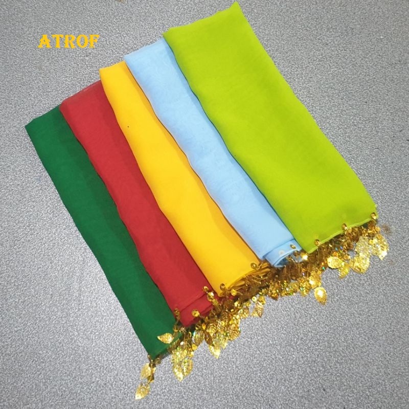Jual Selendang Tari Anak & Remaja Ronce Payet Daun - Sampur Ronce Payet ...