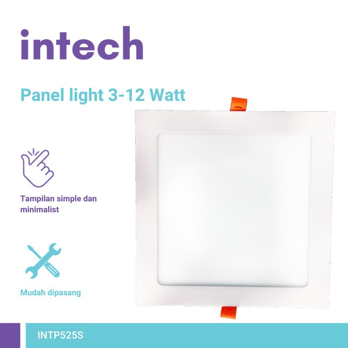 Jual In-Tech Lampu Panel LED Kotak INTP525S / 3 Watt-18 Watt / 3000K ...
