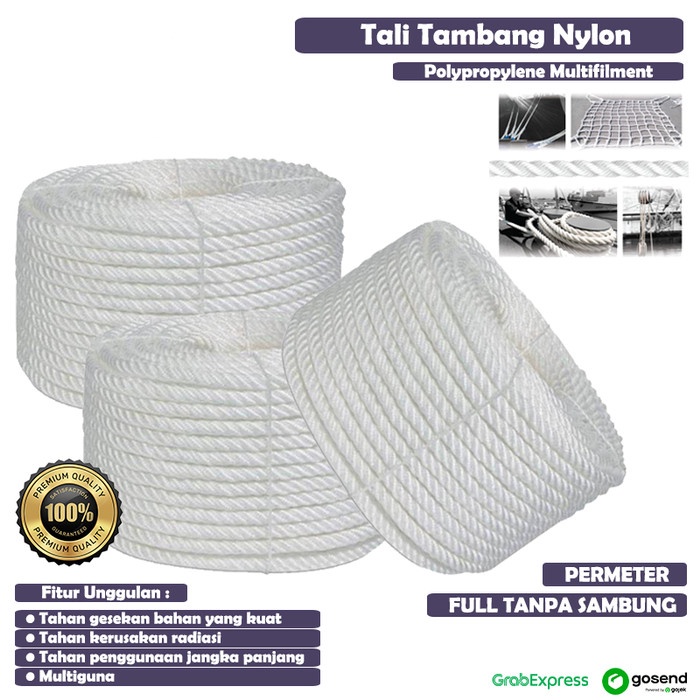 Jual Tali Tambang Nilon 10mm 12mm 14mm 16mm Tambang Jaring Nylon ...