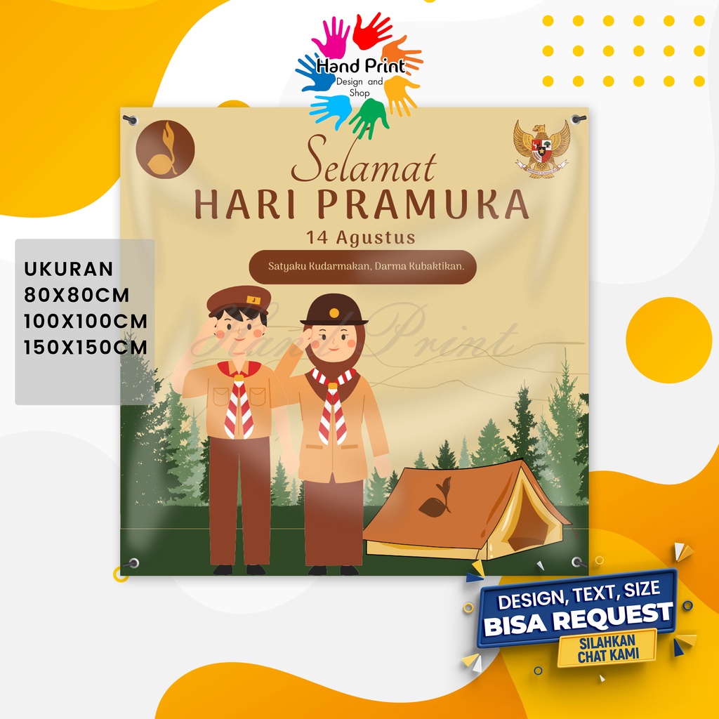Jual Cetak Spanduk Banner Camping Pramuka Jambore Kembali Ke Alam MMT ...