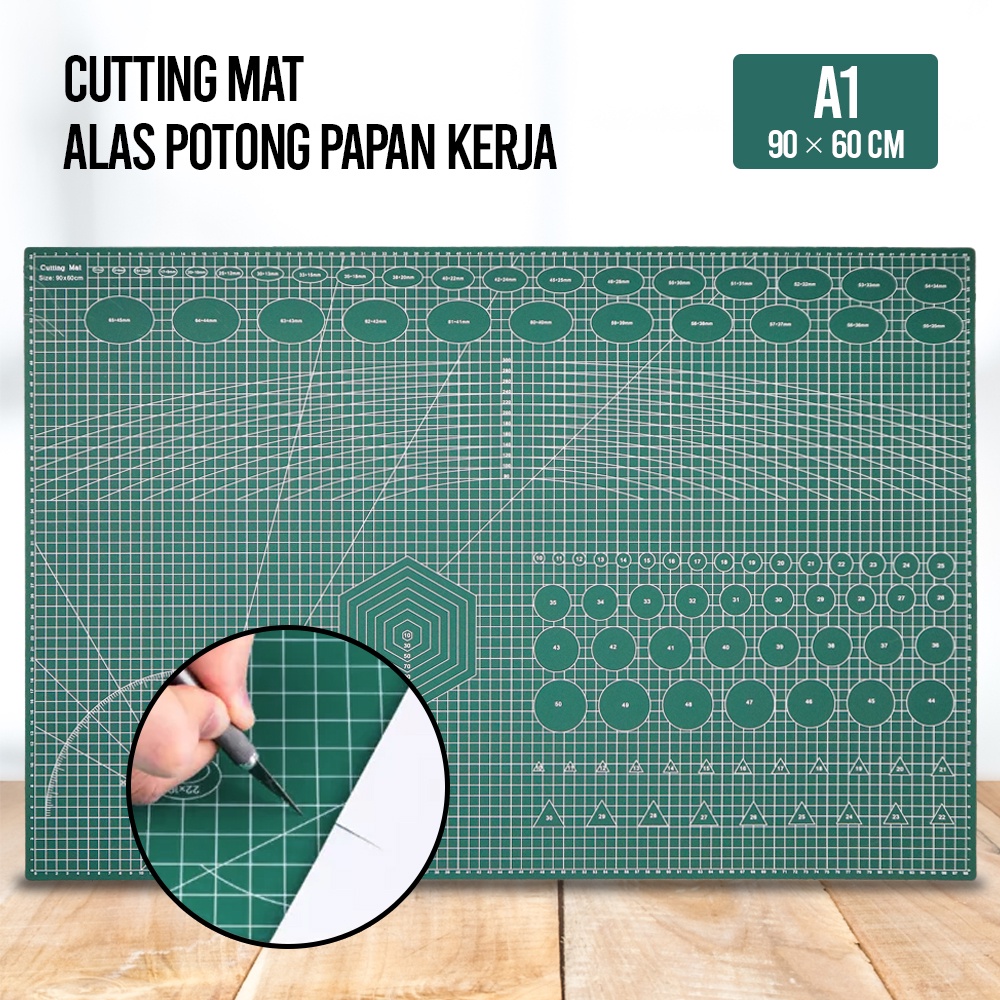 Jual Working Pad Cutting Mat Alas Potong Papan Kerja A1 90 x 60 cm PVC ...