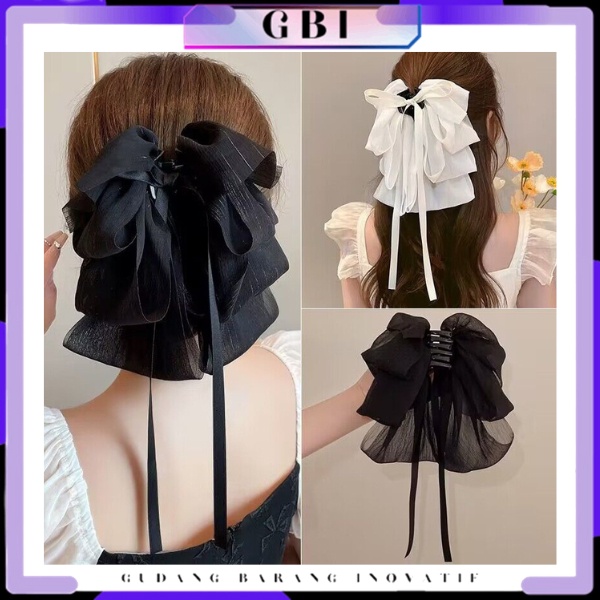 Jual GBI Jepit Pita Besar Model Bowknot Polos High end Japanses ...