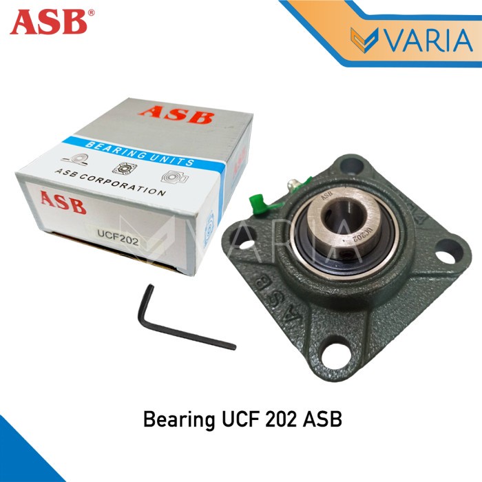 Jual Bearing UCF 202 ASB Diameter As 15 mm Laher Pillow Block Duduk | Shopee Indonesia