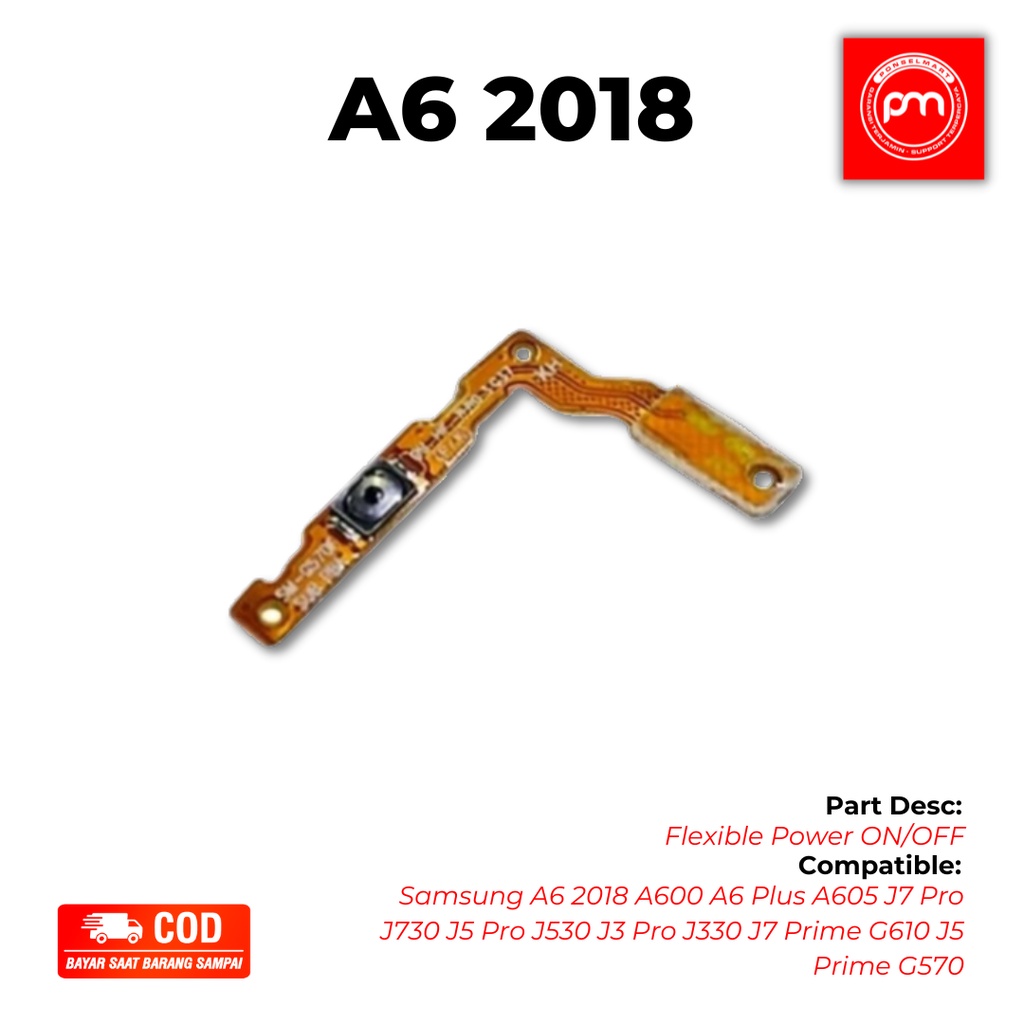 Jual Flexible ON/OFF Samsung A6 2018 A600 A6 Plus A605 J7 Pro J730 J5 ...