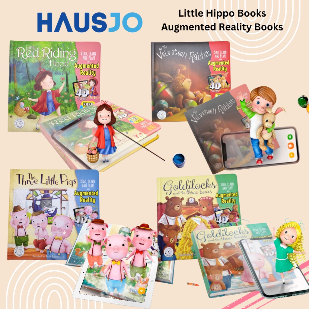 Jual Little Hippo Augmented Reality Children's book Original English ...