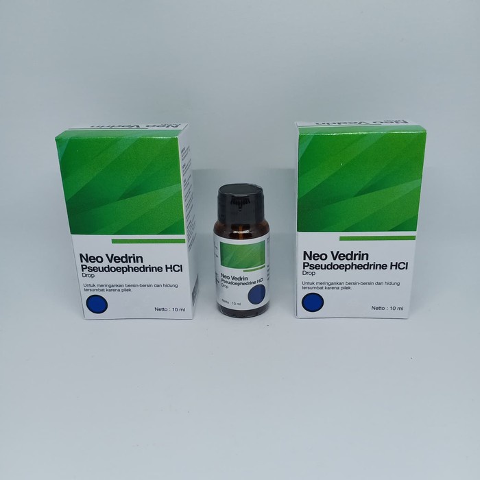 Jual NEO VEDRIN DROP 10 ML Obat Bersin Bersin/Hidung Tersumbat/Pilek ...