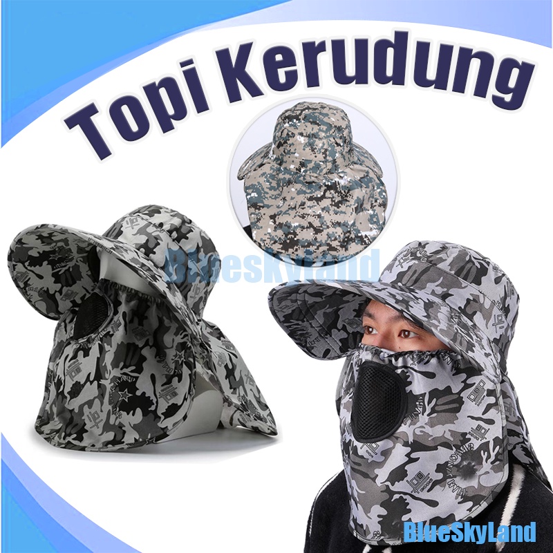 Jual Topi Visor Lipat Anti Uv Lebar / Visor Cadar Pria Anti Uv Lebar ...