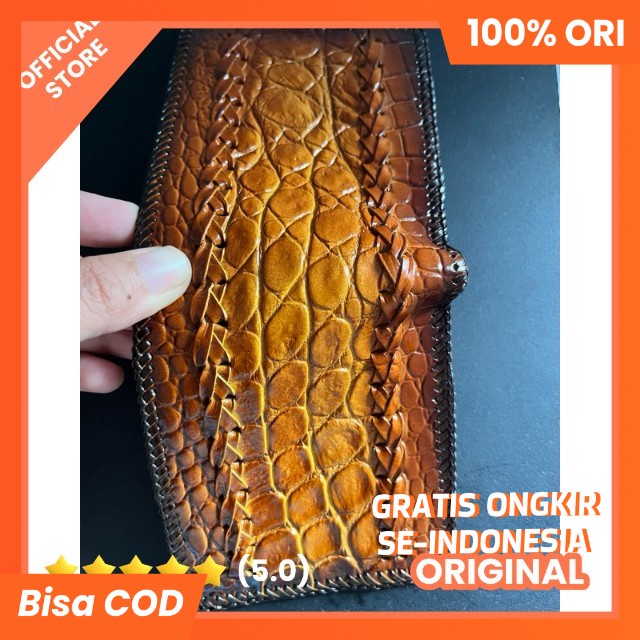 Jual Dompet Kulit Buaya Sulam | Shopee Indonesia