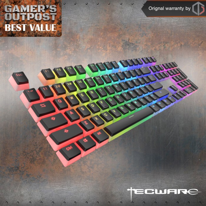 Jual Tecware Keyboard Keycaps Pudding - Hitam | Shopee Indonesia
