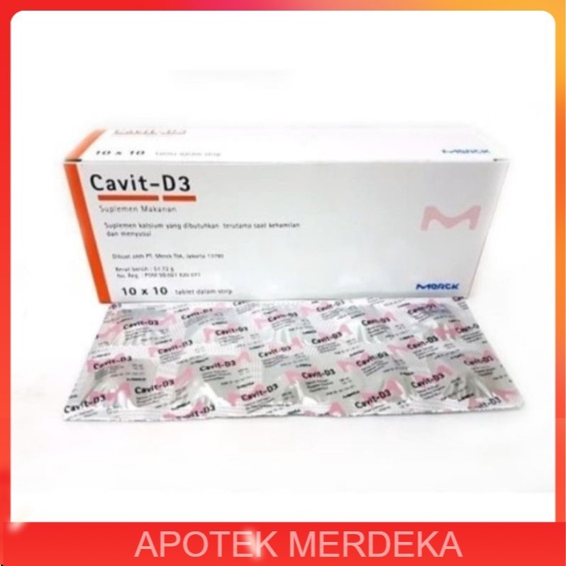 Jual CAVIT D3 1 Strip Isi 10 tablet / vitamin d3 Strip | Shopee Indonesia