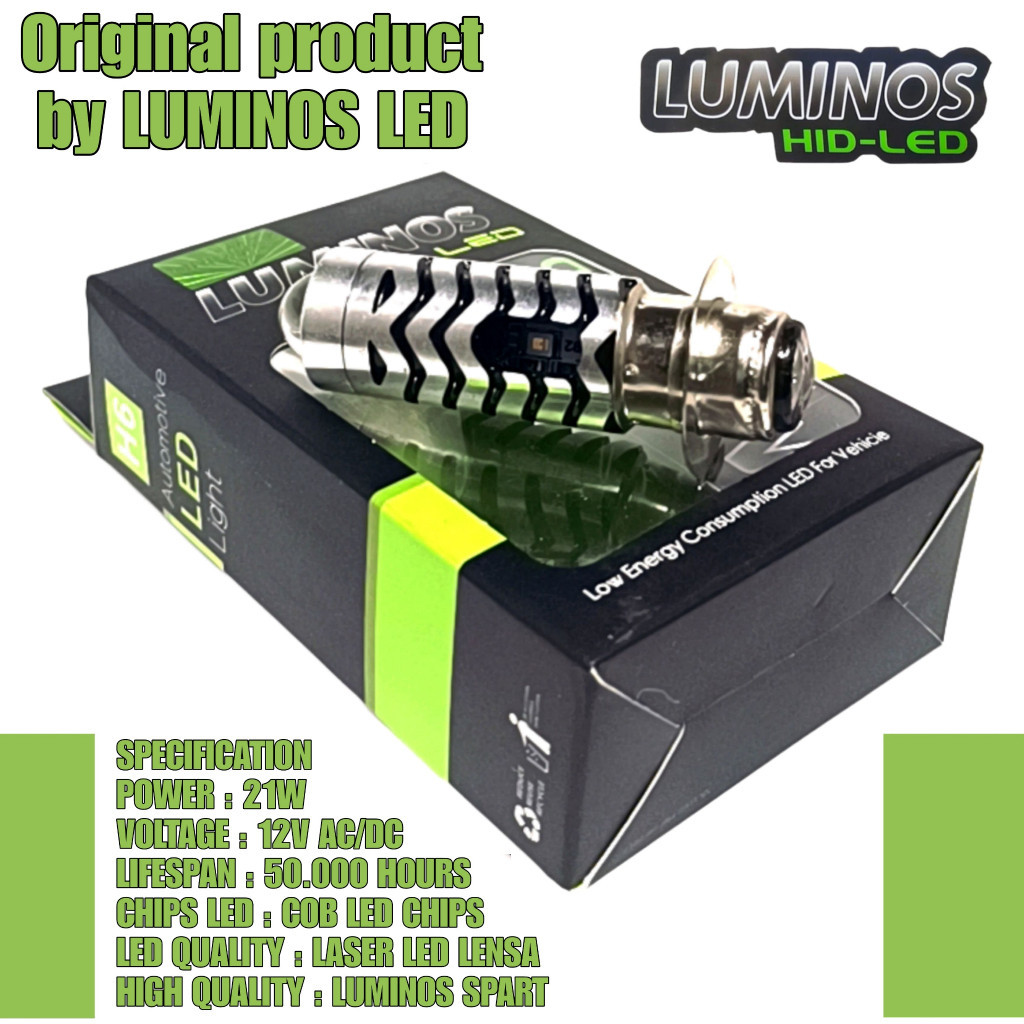 Jual LAMPU LED DEPAN MOTOR H6 LS2 LS3 LUMINOS LASER HI LOW DC DOUBLE COLOR WHITE YELLOW + LAMPU ...