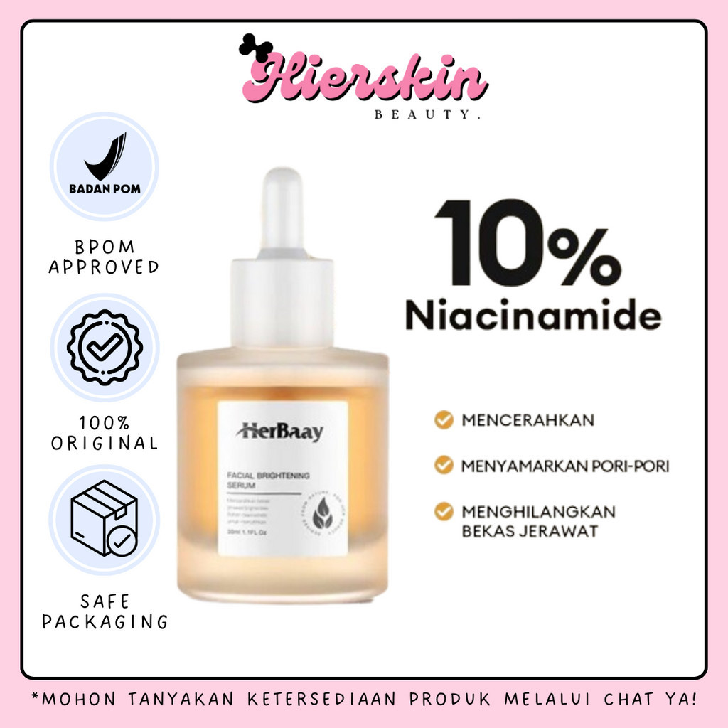 Jual Hierskin Beauty – HERBAAY VC Niacinamide Whitening Serum 30ml ...