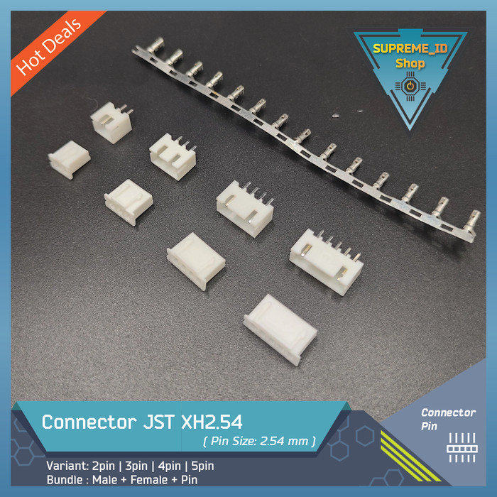 Jual Connector Konektor JST XH2.54 XHP 2.54mm Bundle Set Male+Female+Pin XH | Shopee Indonesia