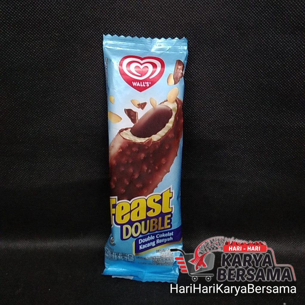 Jual ICE CREAM WALL'S FEAST DOUBLE CHOCOLATE 75ML | Shopee Indonesia