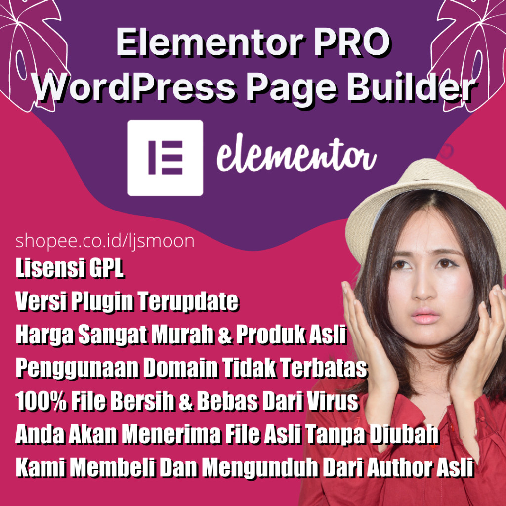 Jual ELEMENTOR PRO WORDPRESS PAGE BUILDER | Shopee Indonesia