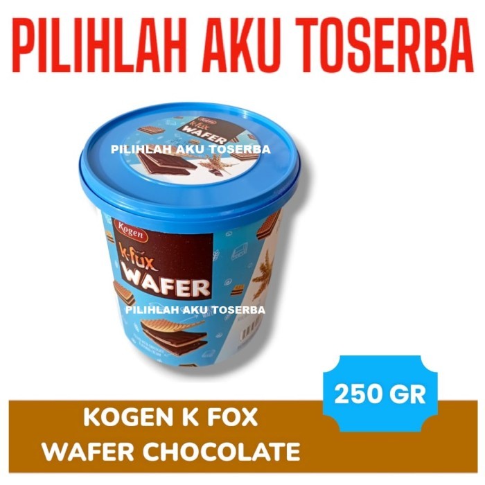 Jual Kogen K-FOX WAFER CHOCOLATE kemasan JAR / EMBER - ( HARGA 1 JAR ...