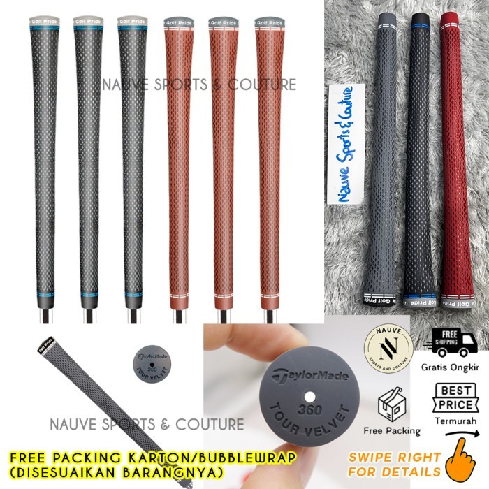 Jual Golf Grip Tour Velvet 360 x Taylormade Standard Size Grips Stik ...