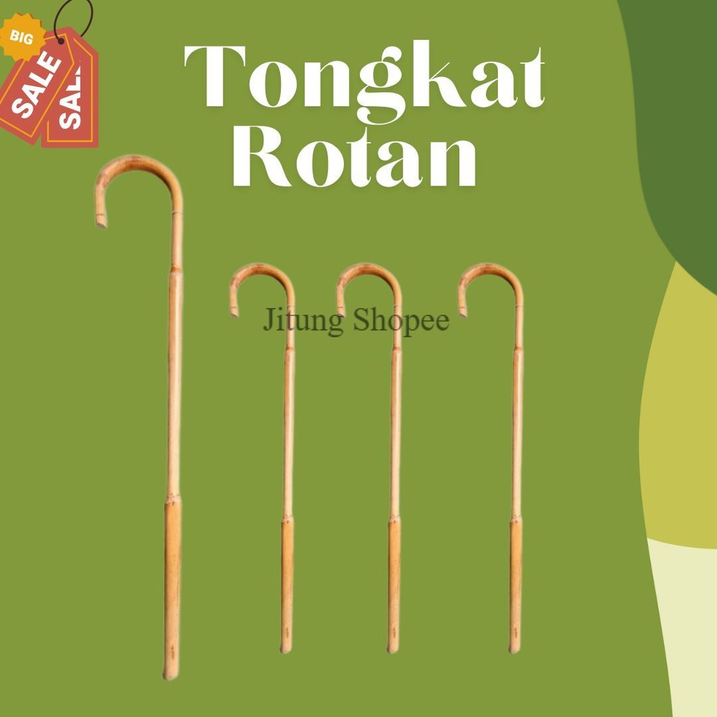 Jual Tongkat Rotan Orang Tua - Tongkat Teken Jalan dengan Pegangan ...