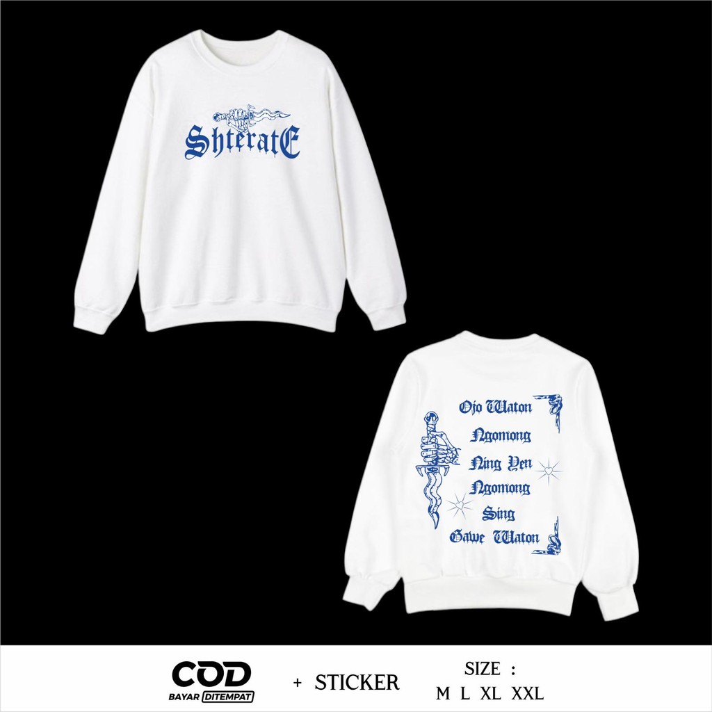 Jual Sweater PSHT SH Terate Sablon Dtf Print Desain Simpel Terbaru ...