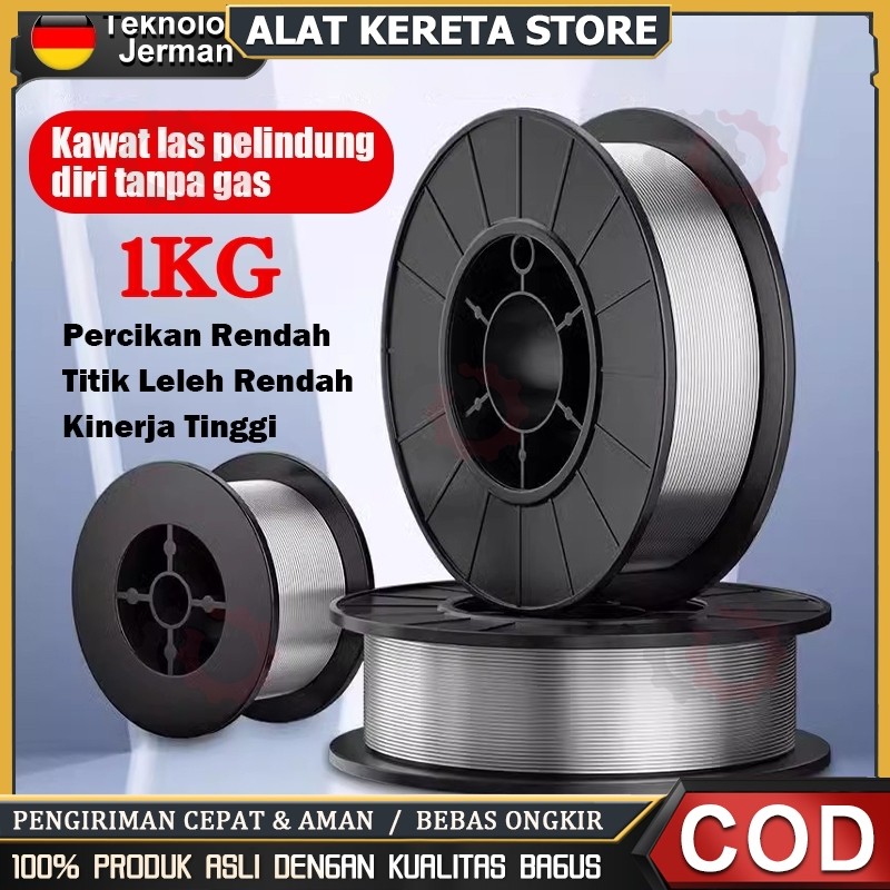 Jual Kawat Las Flux Core Wire Gasless Kawat Las Mig 1 Kg Full Ukuran 1MM | Shopee Indonesia