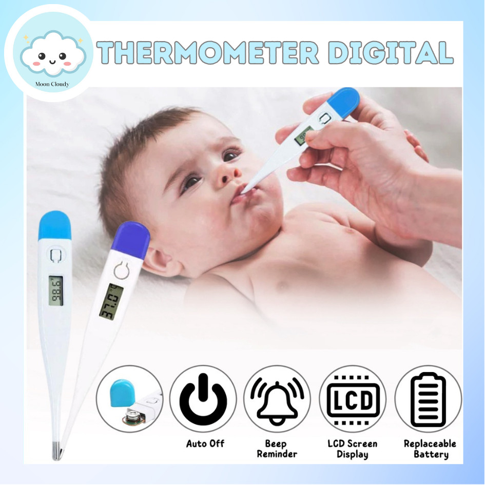 Jual Thermometer Digital Alat Pengukur Suhu Badan Tubuh Bayi Baby Anak ...