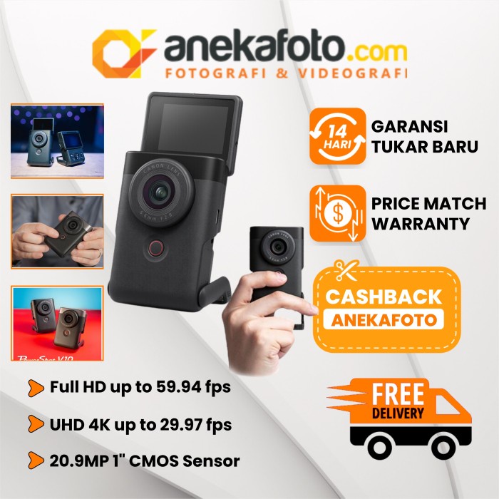 Jual Canon PowerShot V10 Vlogging Camera Vlog Kamera Power Shot V 10 ...