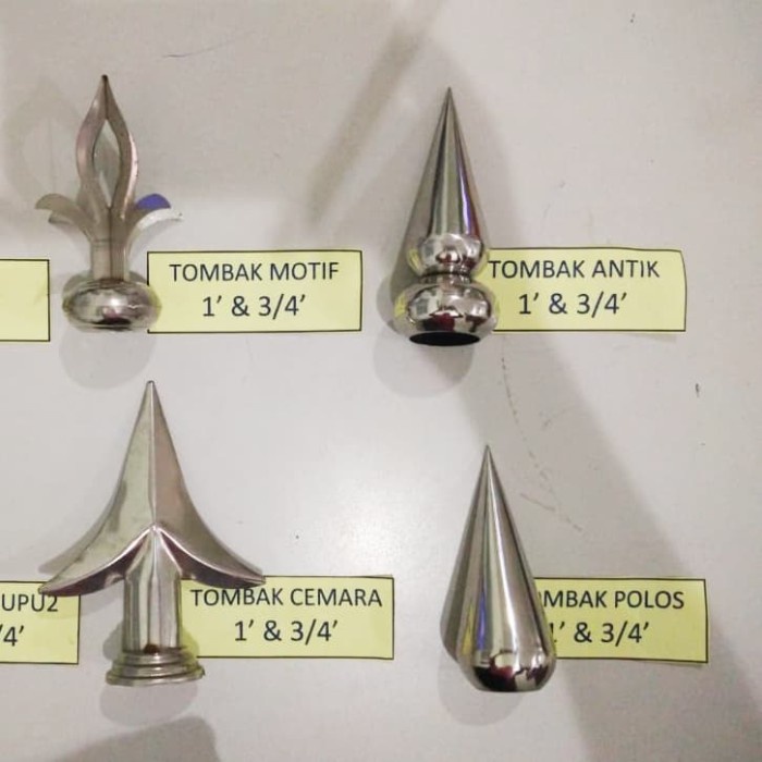 Jual Aksesoris hiasan pagar/tombak cemara Stainless steel ukuran 3/4 ...