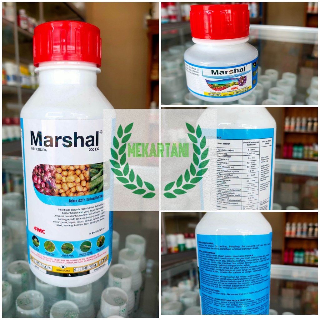 Jual insektisida marshal 500 ml & 100 ml / insektisida 200EC | Shopee ...
