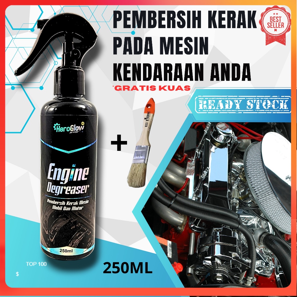 Jual Pembersih Kerak Mesin Motor Dan Mobil Engine Degreaser 250ML / Cairan Pembersih Kerak Mesin ...