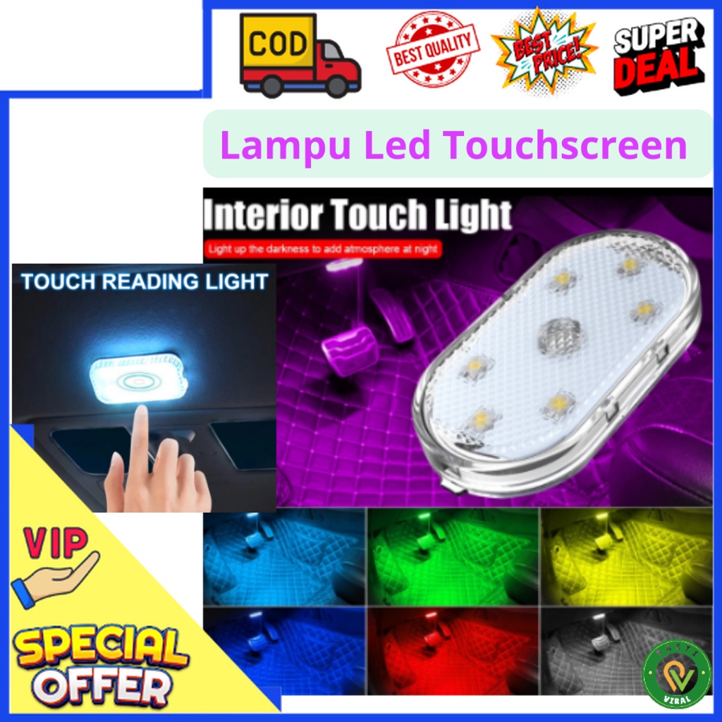 Jual Lampu Sentuh Interior Mobil Lampu Led Touchscreen Car Interior ...