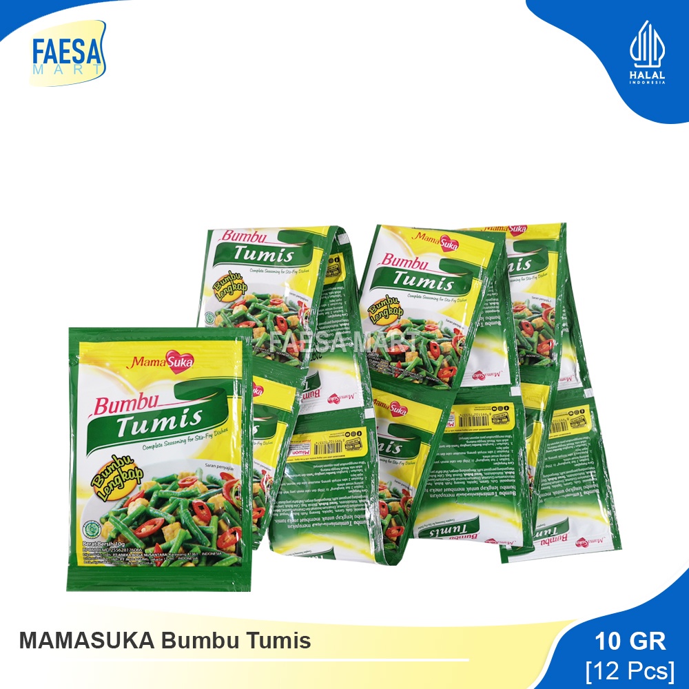 Jual MAMASUKA Bumbu Tumis 10gr (12 Pcs) | Shopee Indonesia