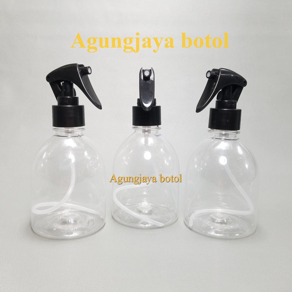 Jual Botol 300 ml Plastik Tutup Mini Trigger / Botol Pet / Botol Cair ...