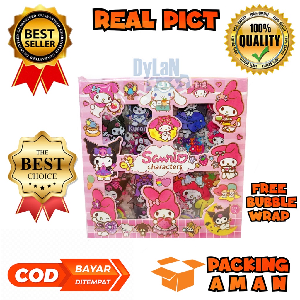 Jual PROMO BISA COD TZ-2245 STICKER KARAKTER MOMO SANRIO MIXUE INDO DAN ...