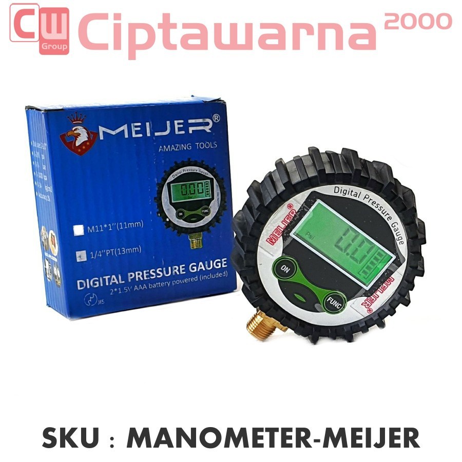 Jual Alat Ukur Pengukur Tekanan Angin Manometer Digital Pressure Gouge ...