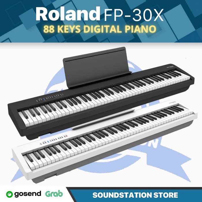 Jual ROLAND FP-30X 88 Keys Digital Piano | Keyboard FP30X - BLACK ...