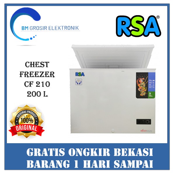 Jual RSA CF 210 Chest Freezer (200 L) | Shopee Indonesia