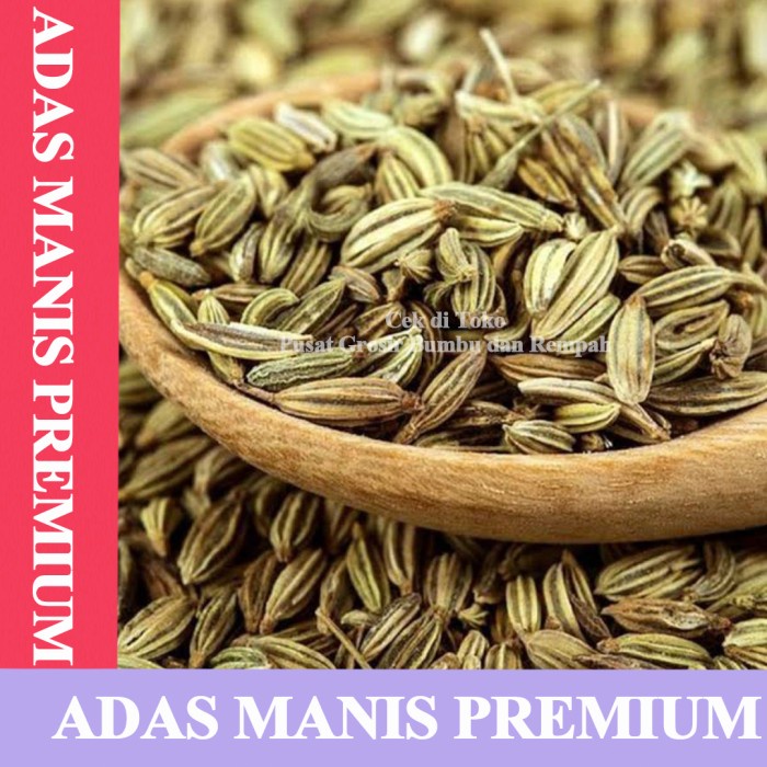 Jual Premium Adas Manis Utuh Organik / Fennel Seeds Super Food Premium ...
