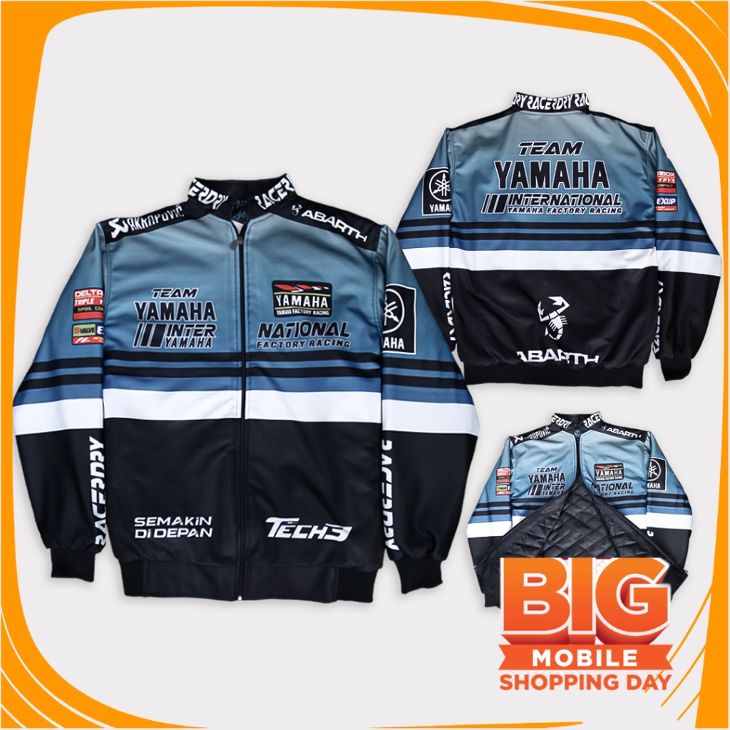Jual JAKET RACING NASCAR MOTOR BALAP/ Jaket Touring Motor Sunmori Team Yamaha | Shopee Indonesia