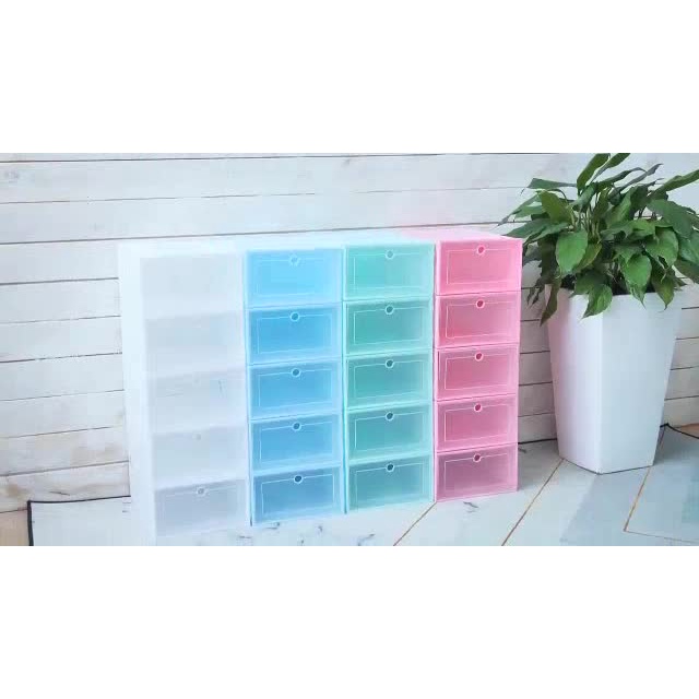 Jual BOX SUSUN SEPATU PRAKTIS KOTAK SEPATU LIPAT PLASTIK | Shopee Indonesia