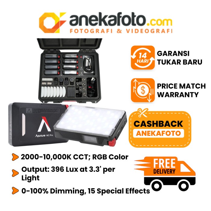 Jual Aputure MC Pro RGB LED Light Panel Production 8-Light Kit | Shopee ...