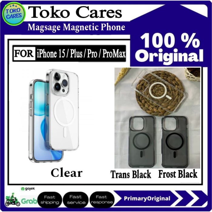 Jual Original Hard Case iPhone 15 Pro Max 15 Pro Toko Cares Magsafe Magnetic Phone Casing ...