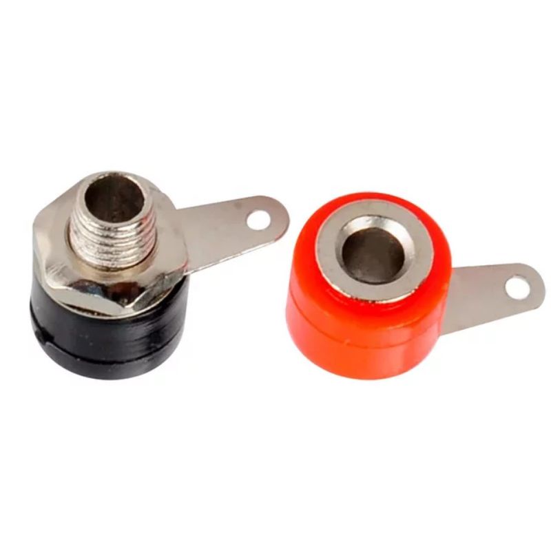 Jual (OML) Banana Plug FEMALE Socket Terminal 4mm Binding Post Speaker ...