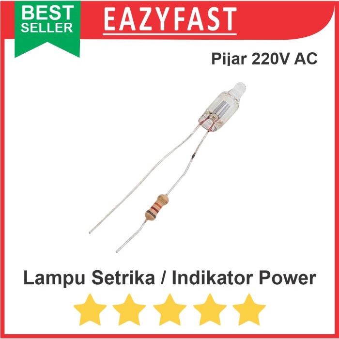 Jual Lampu Pijar Setrika AC 220V Indikator LED Power Terminal Magic Com ...