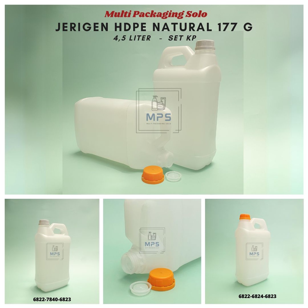 Jual Botol Jerigen 4,5 L Natural HDPE Neck 42 Set Kp / Jerigen Hdpe ...