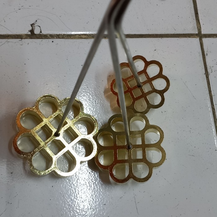 Jual Cetakan Kue Kembang Goyang Kuningan Premium 1Set 3Pcs | Shopee ...