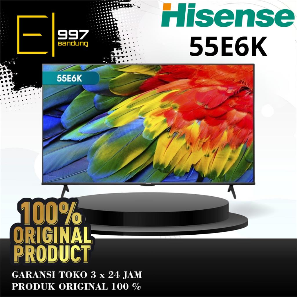 Jual HISENSE LED TV 55E6K , Smart TV 55 Inch 4K UHD Bezelles Design ...