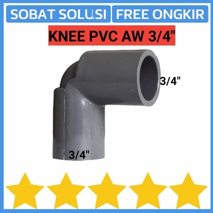 Jual FITTING PVC ELBOW 3/4 INCH KENI KNEE KNIE AW KONEKTOR PIPA 1/2" PVC | Shopee Indonesia