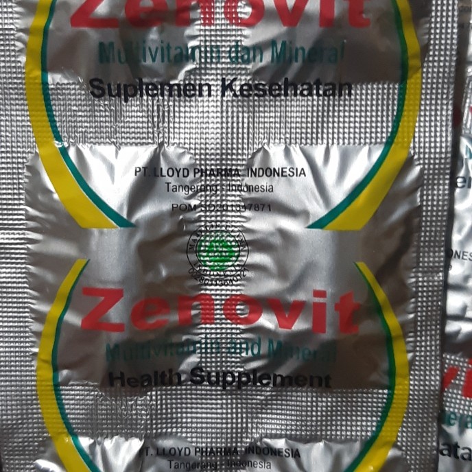 Jual zenovit multivitamin zinc hrg/strip isi 10 kapsul | Shopee Indonesia